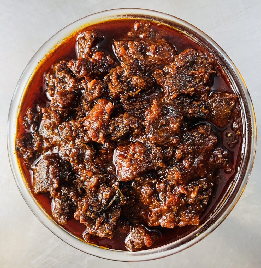 Mutton Pickle - Tasty South Indian foods